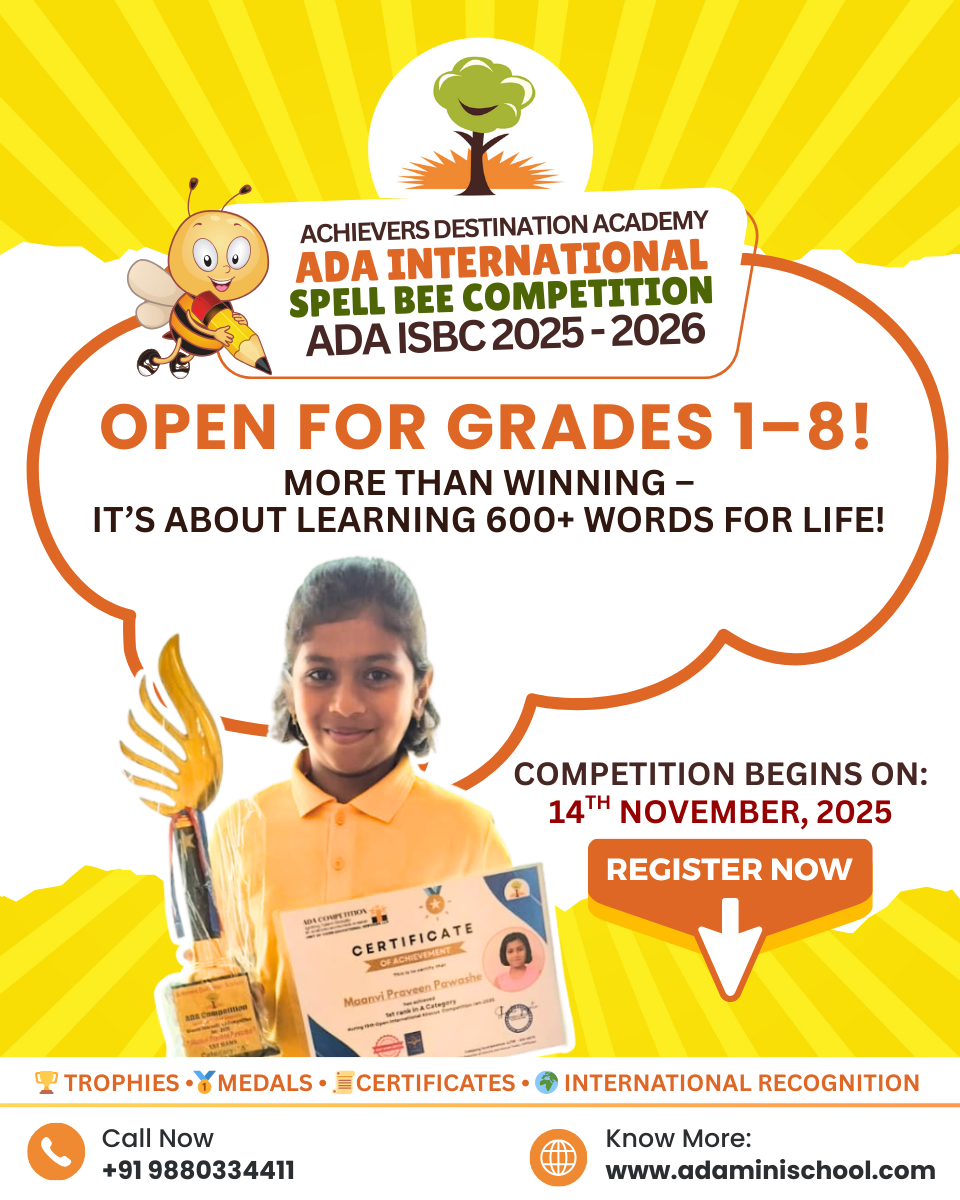 ADA International Spell Bee Competition 2025-2026 in Dubai - poshditt